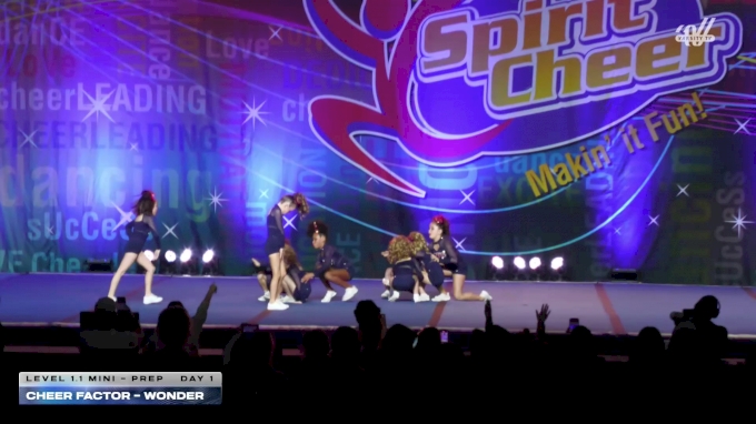 Cheer Factor - WONDER [2026 L1.1 Mini - PREP Day 1] 2026 Spirit Cheer ...