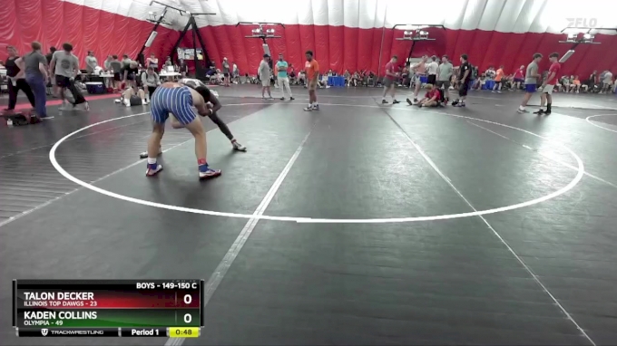 149-150 C Round 2 - Kaden Collins, Olympia vs Talon Decker, Illinois ...