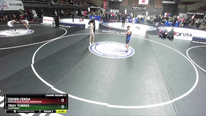 138 lbs Champ. Round 2 - Troy Torres, California vs Zavier Cerda ...