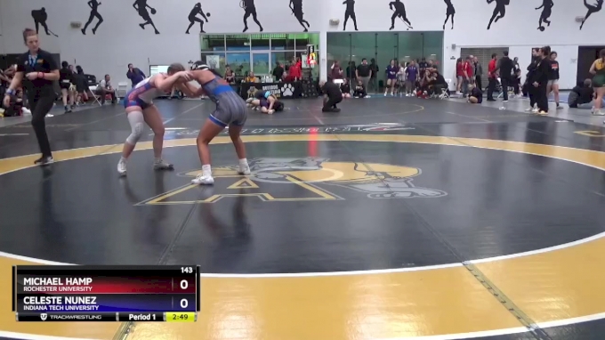 143 lbs Cons. Round 3 - Michael Hamp, Rochester University vs Celeste ...