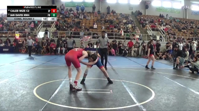 120 lbs Cons. Round 2 - Ian Davis NW4, Freedom Wrestling vs Caleb Mize ...