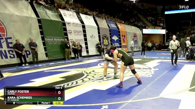 190 Class 1 lbs Cons. Round 3 - Carly Foster, Fulton vs Kara Schemkes ...