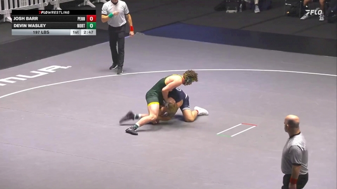 197 lbs Rr Rnd 1 - Josh Barr, Penn State vs Devin Wasley, North Dakota ...
