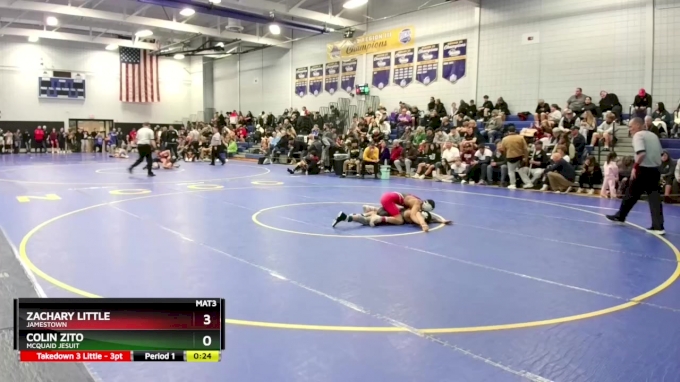 108 lbs Cons. Round 2 - Zachary Little, Jamestown vs Colin Zito ...
