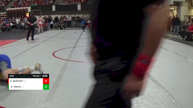200 lbs Quarterfinal - Carson Mertz, Harvey-Wells County vs Charlie ...