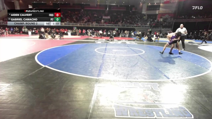 106 lbs Champ. Round 2 - Gabriel Camacho, Pitman vs Aiden Calvert ...