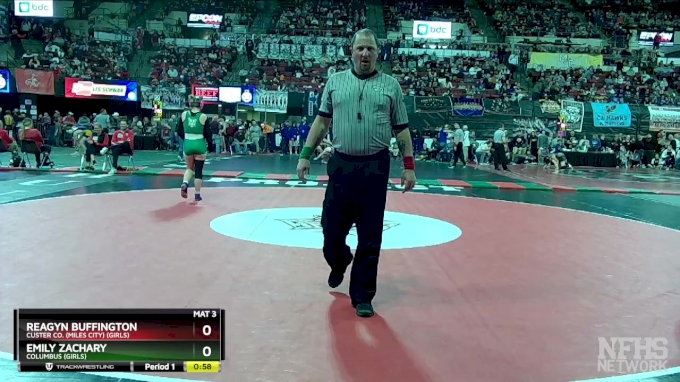 G - 138 lbs Cons. Round 2 - Emily Zachary, Columbus (Girls) vs Reagyn ...