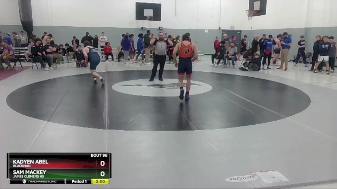 190 lbs Champ. Round 1 - Sam Mackey, James Clemens HS vs Kadyen Abel ...