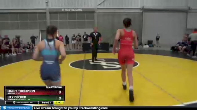 100 lbs Quarterfinals (8 Team) - Amelia Murphy, Indiana vs Autumn Shoff ...