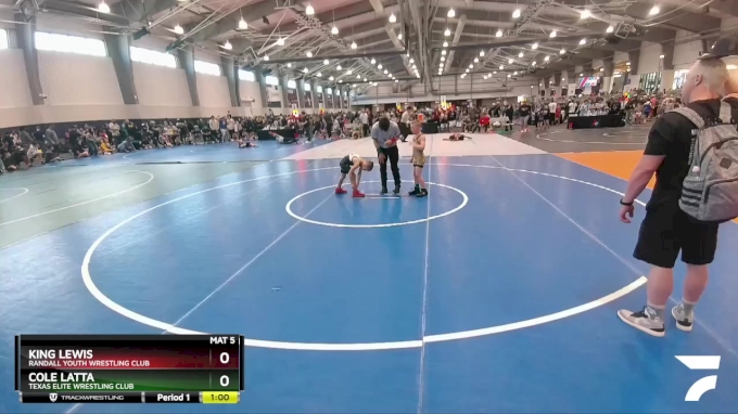 65 lbs Quarterfinal - King Lewis, Randall Youth Wrestling Club vs Cole ...