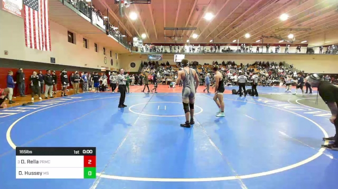 165 lbs Quarterfinal - Daniel Rella, Paramus Catholic vs David Hussey ...