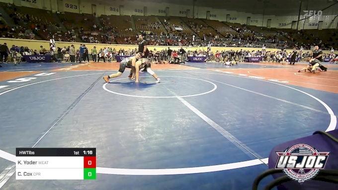 Rr Rnd 3 - Kade Yoder, Weatherford Youth Wrestling vs Cole Cox, Panther ...