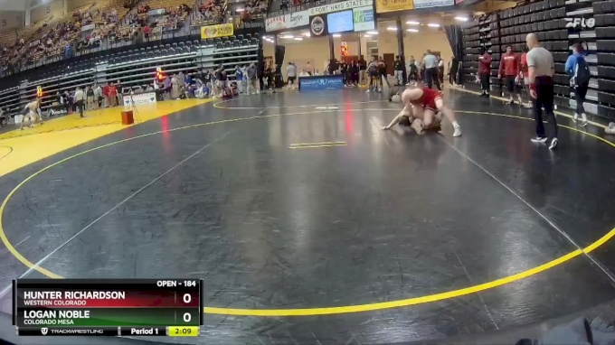 184 lbs Champ. Round 1 - Hunter Richardson, Western Colorado vs Logan ...