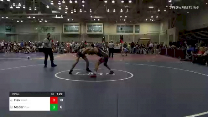 152 lbs Prelims - Joe Fisk, Warhawks Black vs Christian Moder, Florida ...