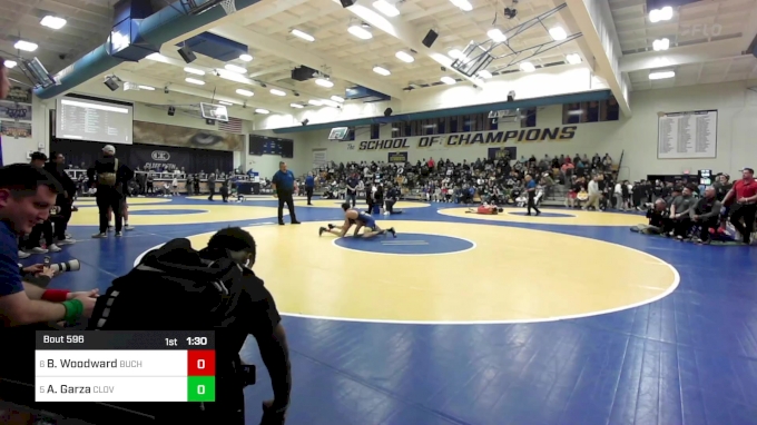 109 lbs Quarterfinal - Blake Woodward, Buchanan vs Anthony Garza, Clovis