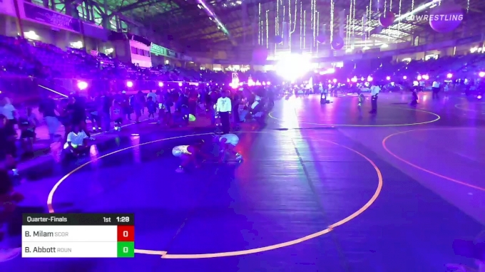 78 lbs Quarterfinal - Benjamin Milam, Scorpions WC vs Beau Abbott ...