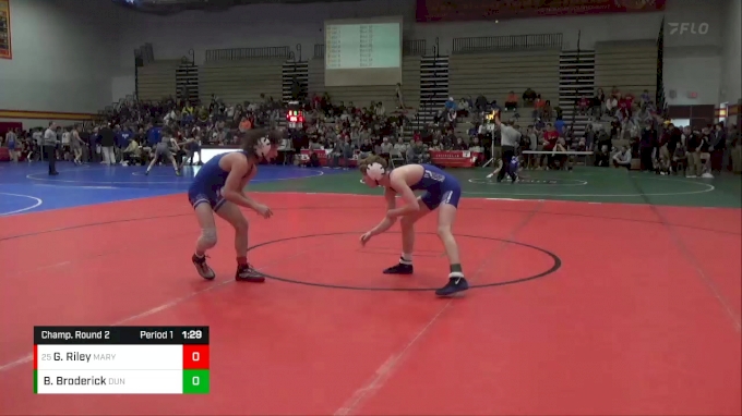 113 lbs Champ. Round 2 - Gage Riley, Marysville vs Braden Broderick, Dundee