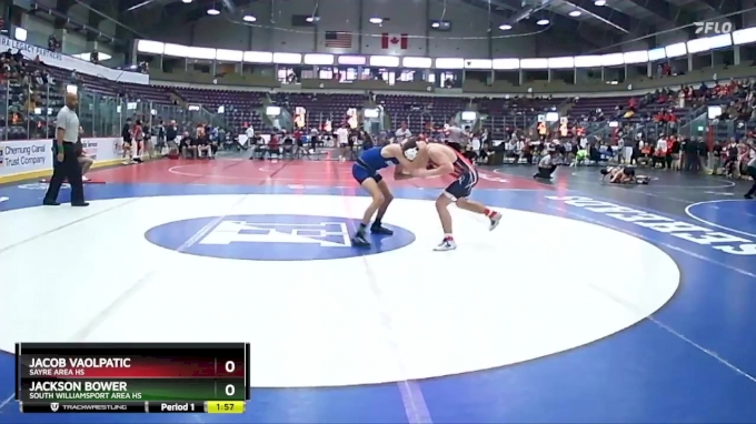 138 lbs Champ. Round 1 - Jackson Bower, South Williamsport Area Hs vs ...