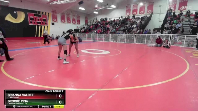 120 lbs Cons. Round 2 - Brooke Pina, Capistrano Valley vs Brianna ...