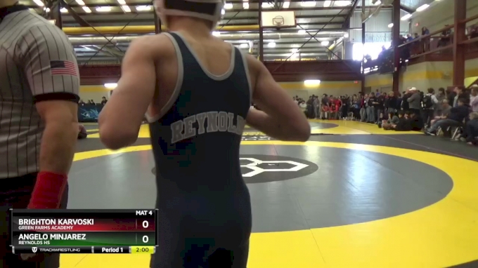 113 lbs Champ. Round 1 - Angelo Minjarez, Reynolds HS vs Brighton ...