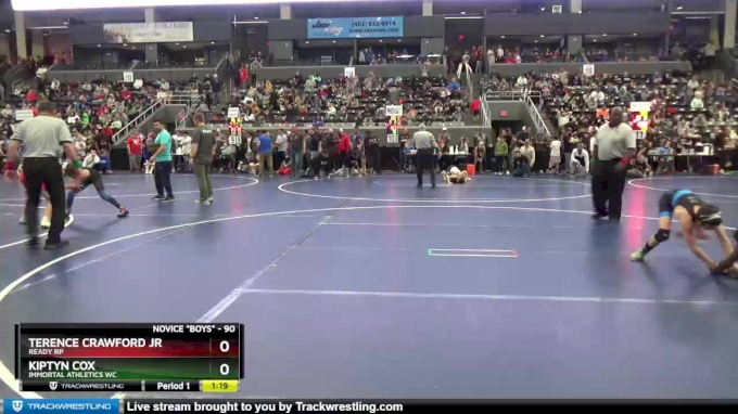 90 lbs Champ. Round 2 - Kiptyn Cox, Immortal Athletics WC vs Terence ...