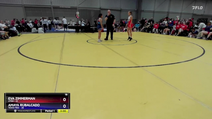 105 lbs Round 2 (8 Team) - Eva Zimmerman, Utah vs Amaya Rubalcado ...