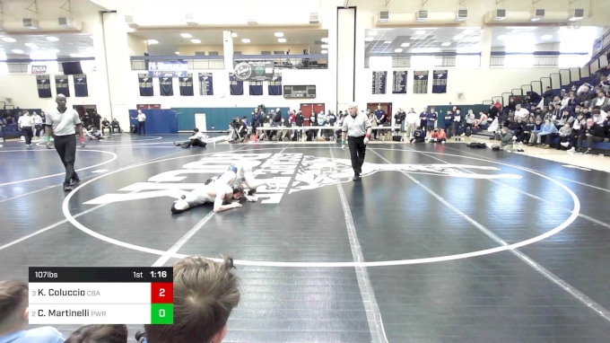 107 lbs Final - Killian Coluccio, Christian Brothers Academy vs Colby ...