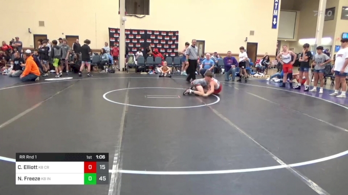 105 lbs Rr Rnd 1 - Christopher Elliott, CRWC K-8 vs Nik Freeze, Indiana ...