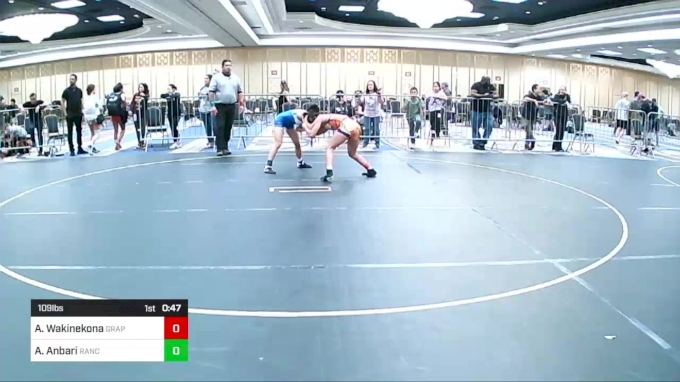 109 lbs Consolation - Auriana Wakinekona, Grapplers HI vs Amina Anbari ...