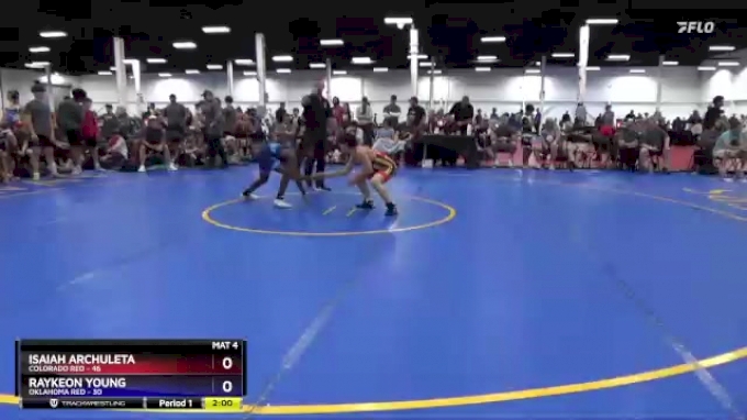 114 lbs Round 1 (8 Team) - Isaiah Archuleta, Colorado Red vs Raykeon ...