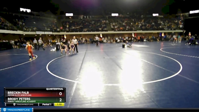 67 lbs Quarterfinal - Brody Peters, Sebolt Wrestling Academy vs Breckin ...
