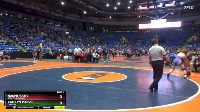 145 lbs Quarterfinal - Katelyn Marvel, Canton vs Naomi Foote, Zion (Z ...