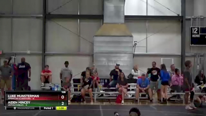 108 lbs Round 5 (6 Team) - Luke Munsterman, American Gladiators vs ...