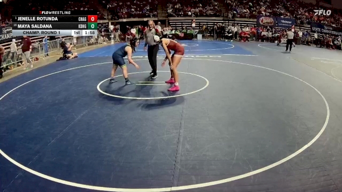 G 165 lbs Champ. Round 1 - Jenelle Rotunda, Chalmette Girls vs Maya ...