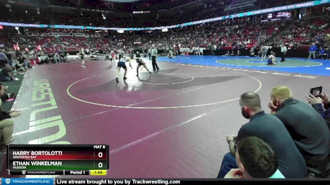 D1-190 lbs Champ. Round 1 - Harry Bortolotti, Whitefish Bay vs Ethan ...