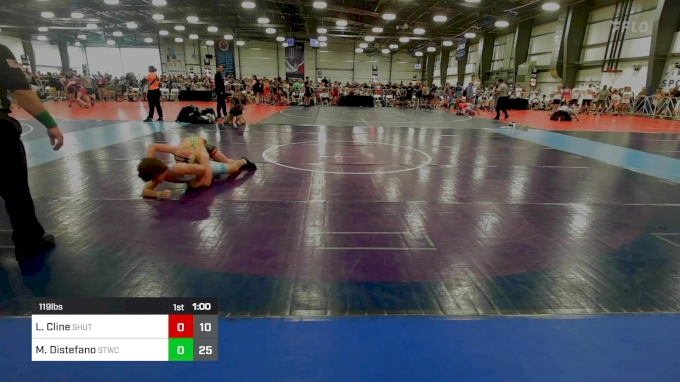 119 lbs Rr Rnd 3 - Luke Cline, Team Shutt vs Mason Distefano, Shore ...
