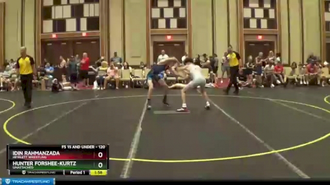 120 lbs Round 2 - Hunter Forshee-Kurtz, Unattached vs Idin Rahmanzada ...