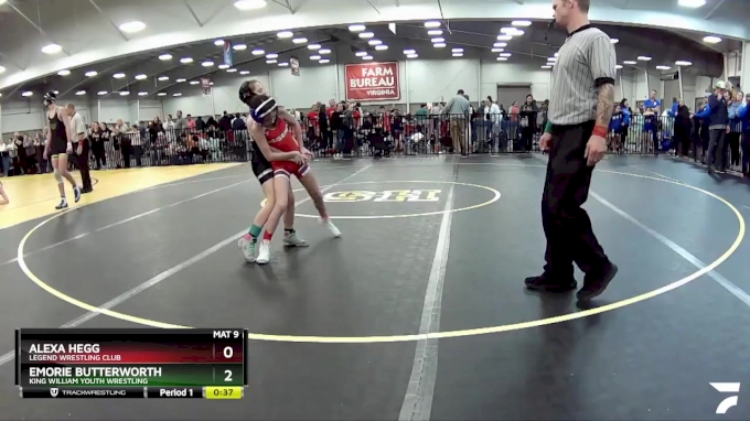 67-69 lbs 5th Place Match - Alexa Hegg, Legend Wrestling Club vs Emorie ...