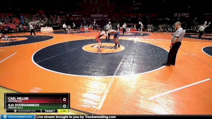 2A 165 lbs Quarterfinal - Cael Miller, Washington vs Ilia Dvoriannikov ...