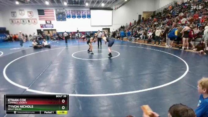 165 lbs Champ. Round 1 - Ethan Cox, Campbell County vs Tyvon Nichols ...
