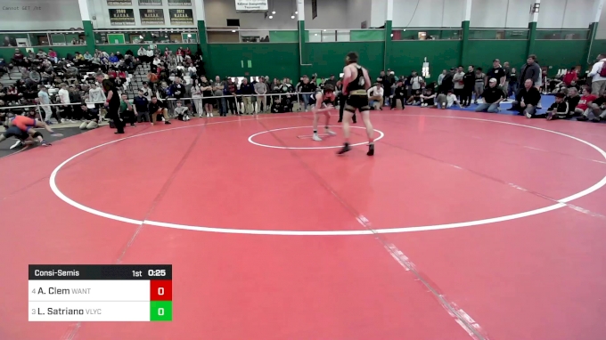 124 lbs Consolation - Anthony Clem, Wantagh vs Luke Satriano, Valley ...