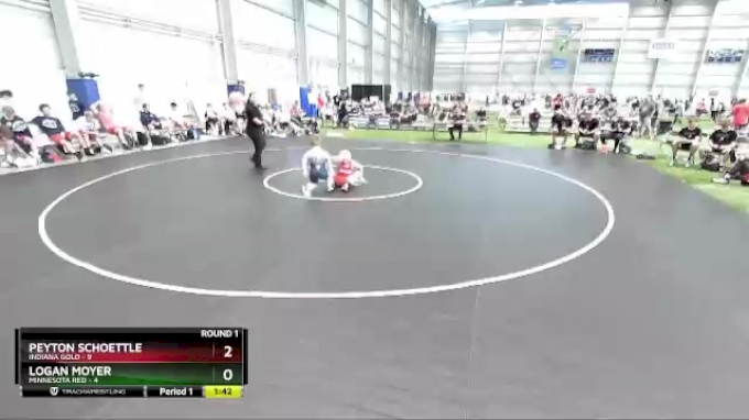 88 lbs Round 1 (8 Team) - Peyton Schoettle, Indiana Gold vs Logan Moyer, Minnesota Red