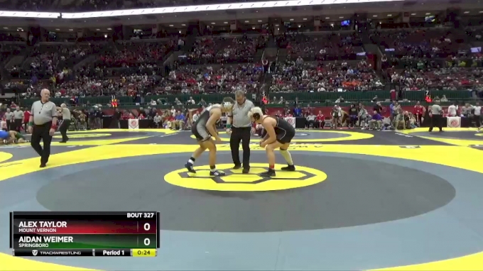D1-215 lbs Champ. Round 1 - Aidan Weimer, Springboro vs Alex Taylor ...