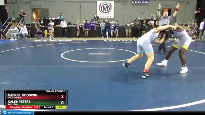 152 Varsity Champ. Round 1 - Gabriel Goodwin, Gulf Shores vs Caleb ...
