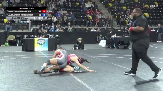 124 lbs Quarterfinal - Alexandra Fitzgerald, Sacred Heart vs Montana ...