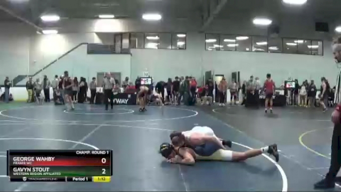 155 lbs Champ. Round 1 - George Wahby, Fraser WC vs Gavyn Stout ...