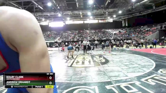 3A 195 lbs Quarterfinal - Kolby Clark, South Fremont vs Andrew Erhardt ...