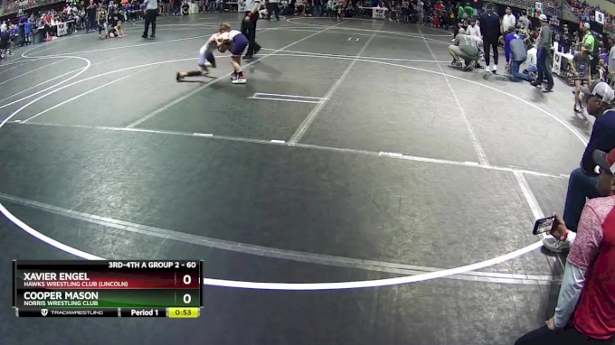 60 lbs Quarterfinal - Xavier Engel, Hawks Wrestling Club (Lincoln) vs ...