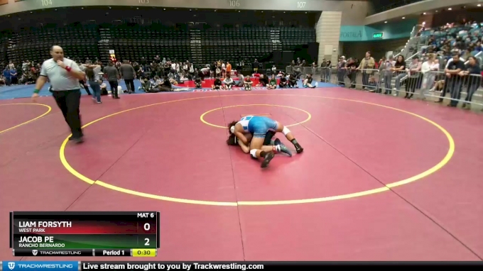 157 lbs Cons. Round 3 - Liam Forsyth, West Park vs Jacob Pe, Rancho ...