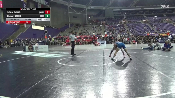141 lbs Round 1 (16 Team) - Sean Solis, UMary vs Elijah Lusk, Lander